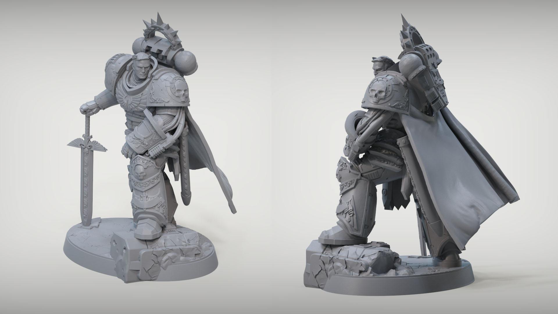 Roboute Guilliman - STL Warhammer 40k - Imprimir Figuras